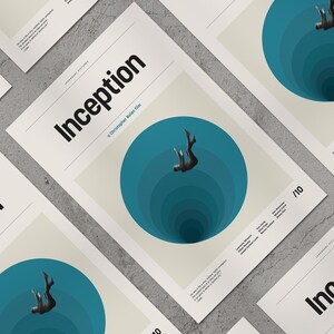 Inception - Alternative Minimalist Vintage Movie Poster. Instant ...