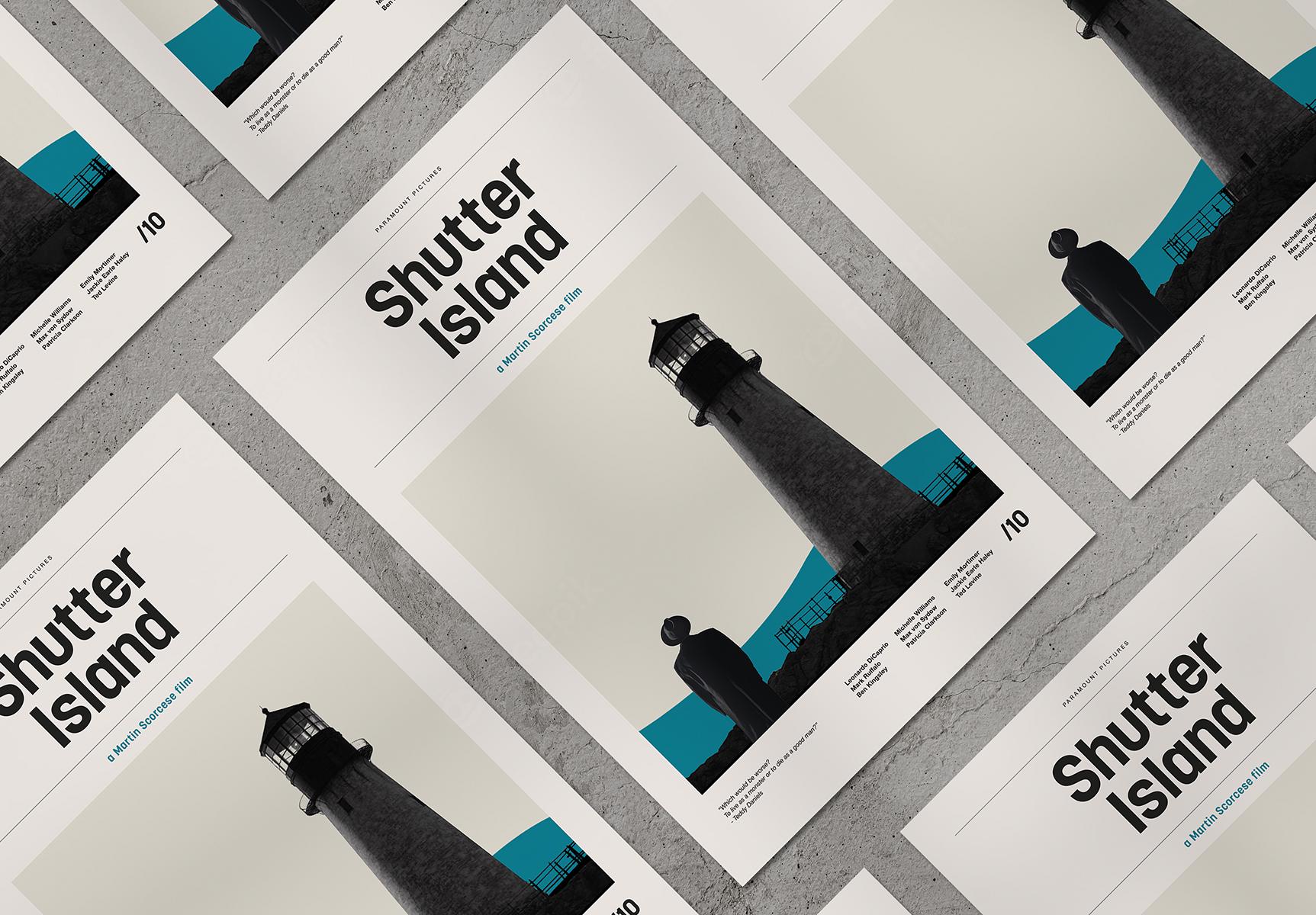 Shutter Island Inspired Poster – Alternative Modern Minimalist Art ...