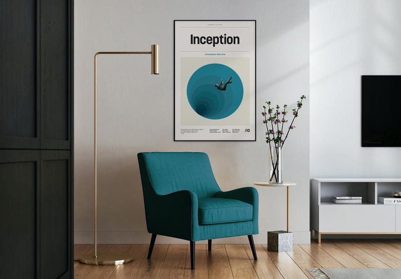 Inception - Alternative Minimalist Vintage Movie Poster. Instant ...
