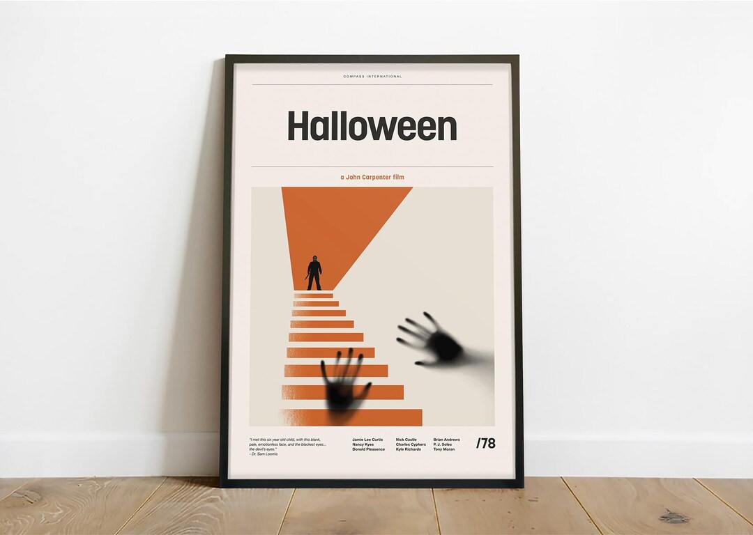 Halloween Inspired Poster – Alternative Modern Minimalist Art Print ...