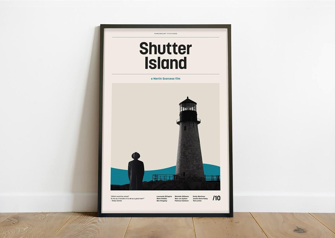 Shutter Island Inspired Poster – Alternative Modern Minimalist Art ...