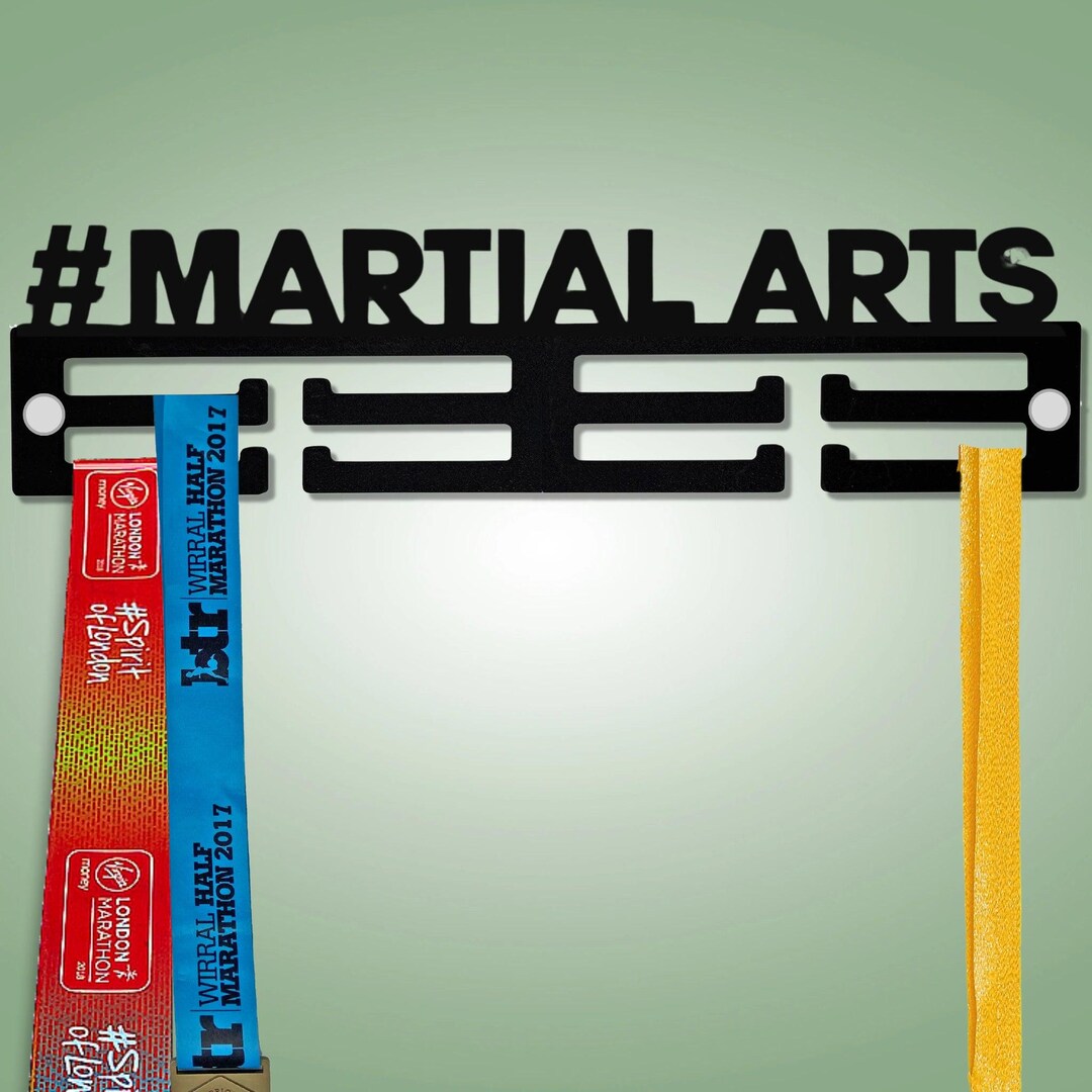 Martial Arts Medal Display Rack: Wall-mounted Trophy Hanger for Bedroom ...