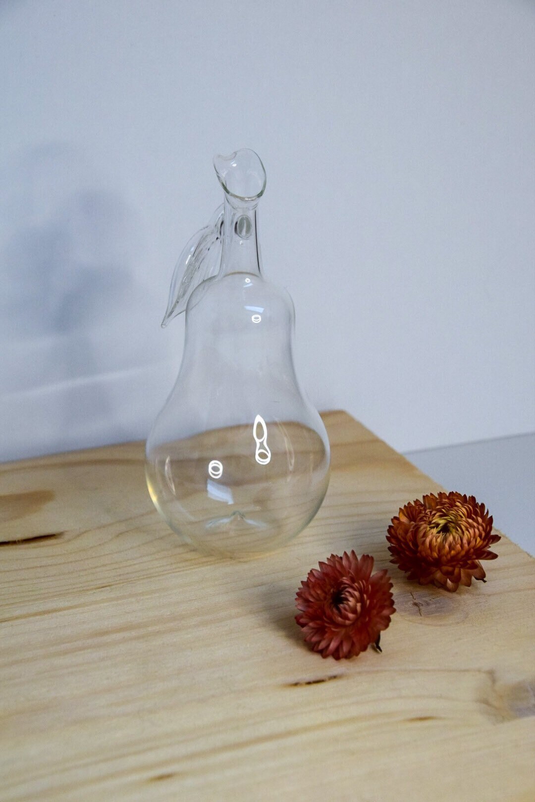 Pear Glass Schnapps, Containers for Sauces, Hand-blown Handmade, Swiss ...