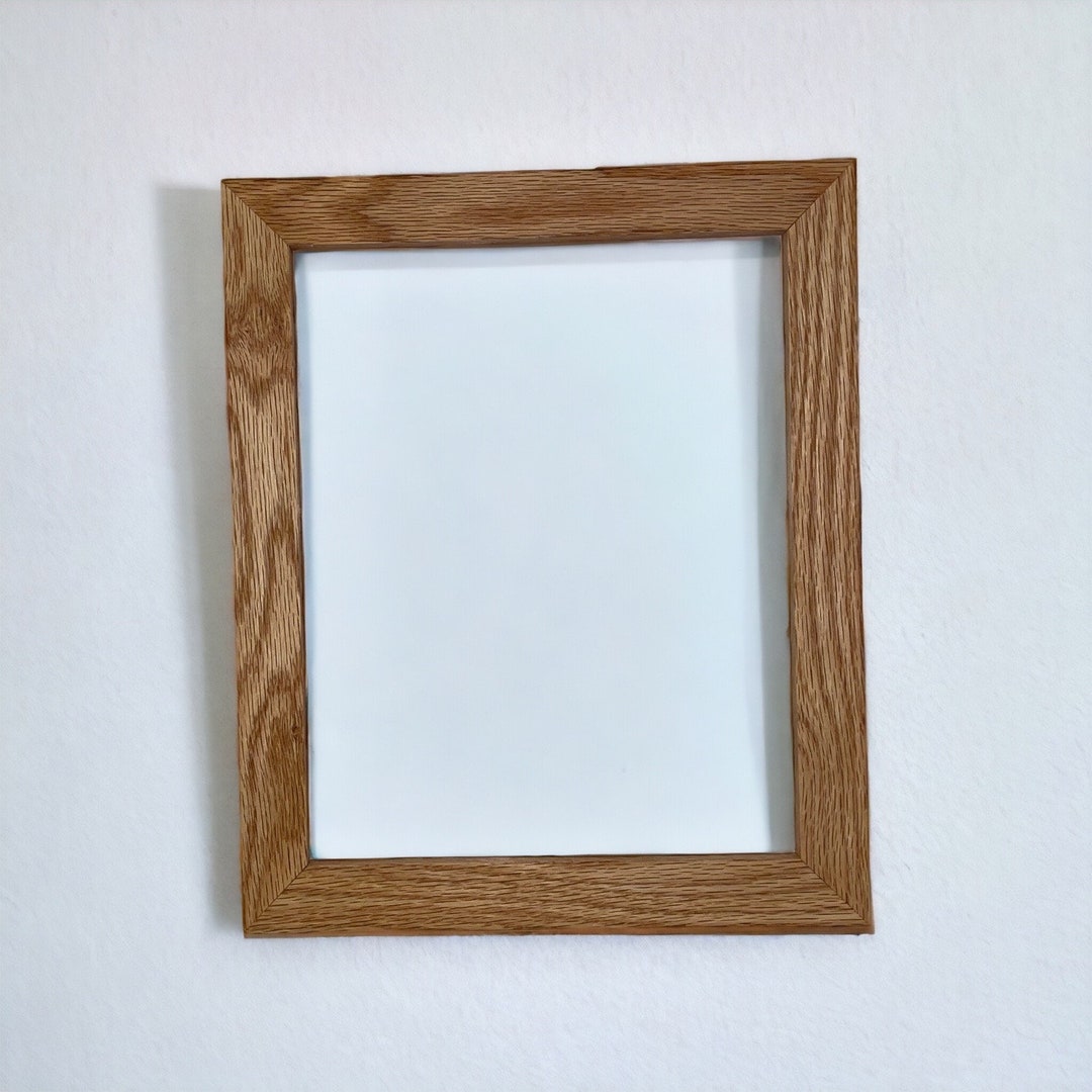 Red Oak Picture Frame CUSTOM SIZES 1 Wide Natural Red - Etsy