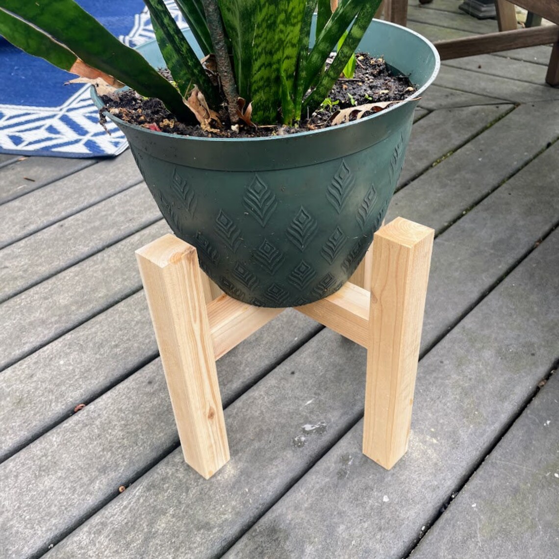 Plant Stand Tall Cedar Plant Stand Indoor Plant Medium Wood - Etsy