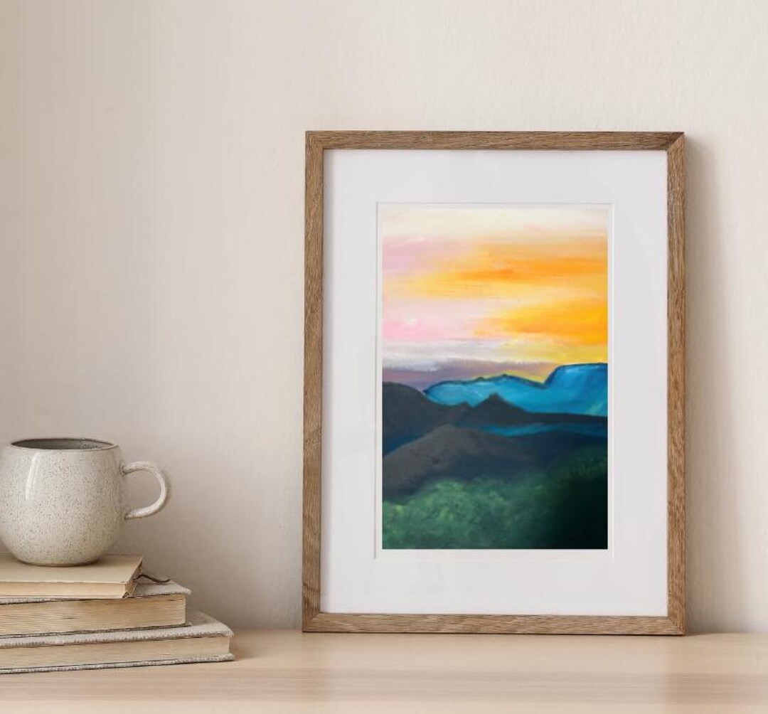 Mountain Dessert Art Print - Etsy