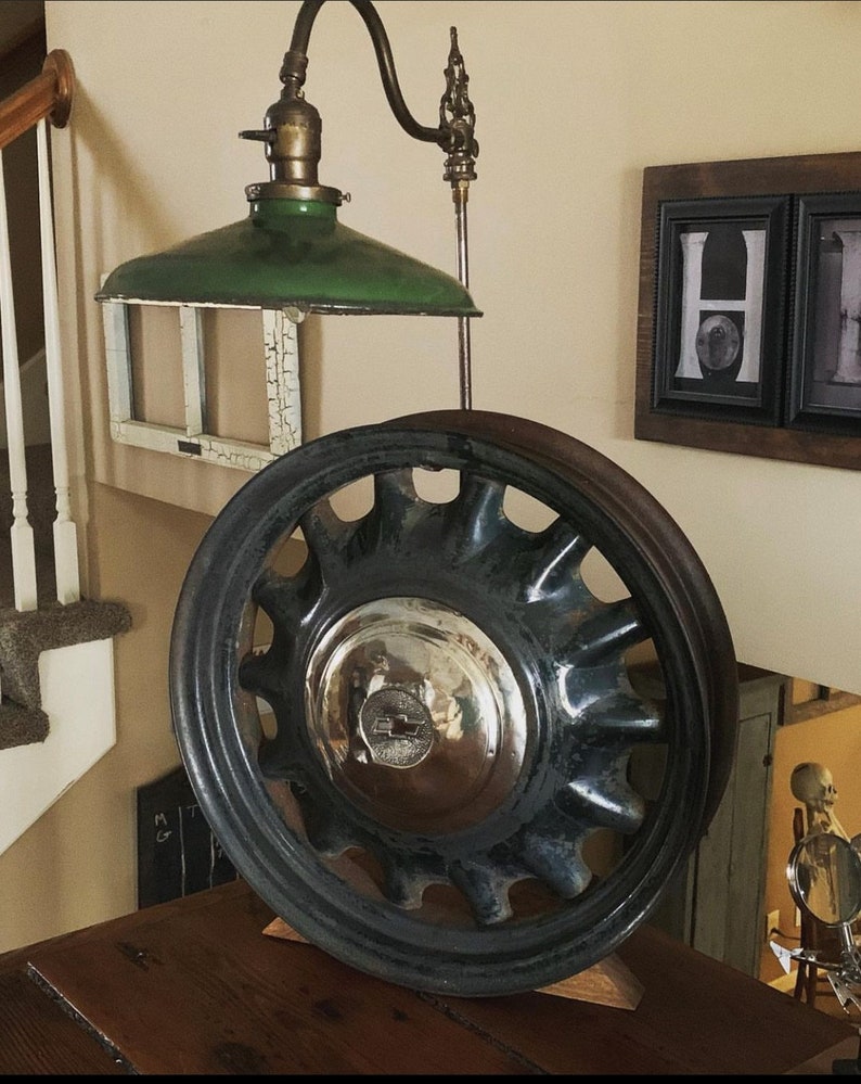 Chevy Wheel Lamp - Etsy