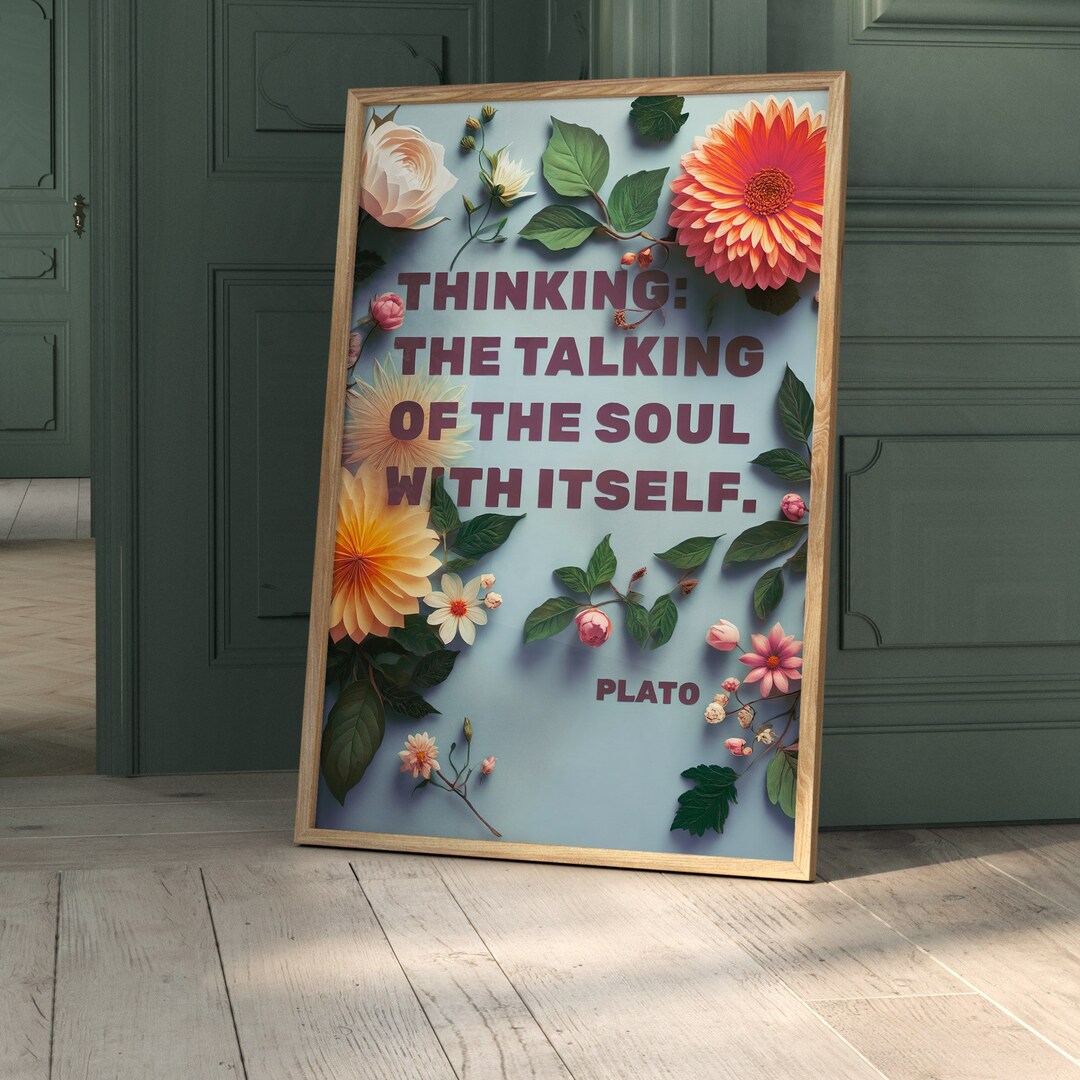 Plato Poster Ancient Greek Philosophy Quote Plato Quote - Etsy