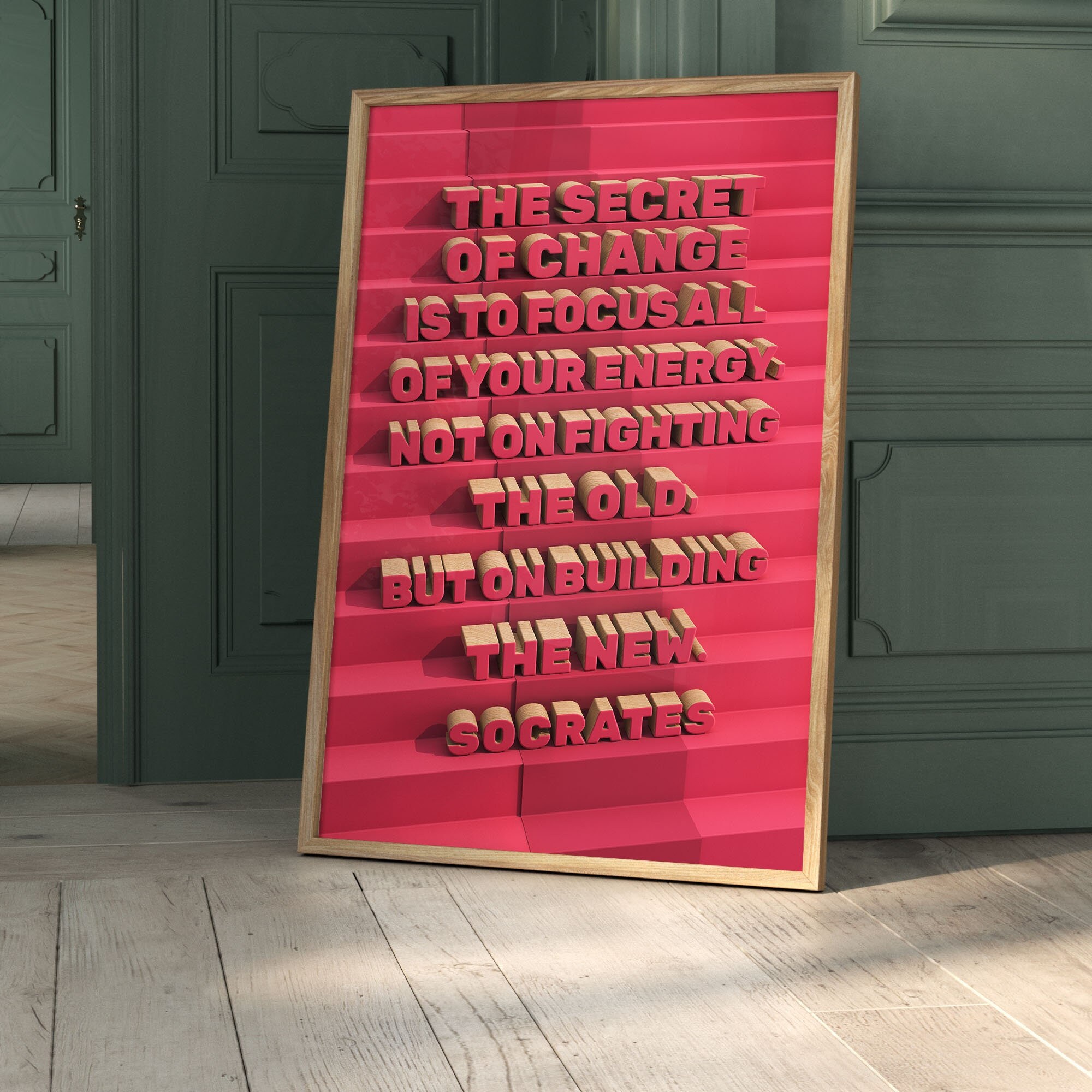 Socrates Poster, Ancient Greek Philosophy Quote, Socrates Building the ...