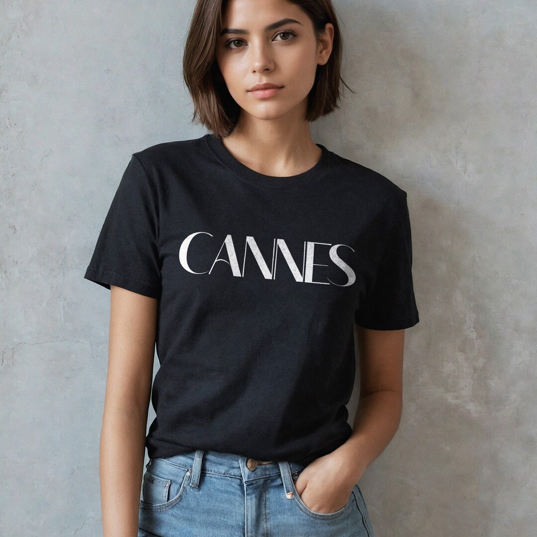 Cannes T-shirt, Cannes France Unisex Shirt, Minimalist Crewneck T Shirt ...