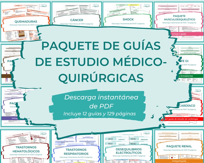 Medical-surgical Study Guide Package Nursing Study Guides Digital Notes ...