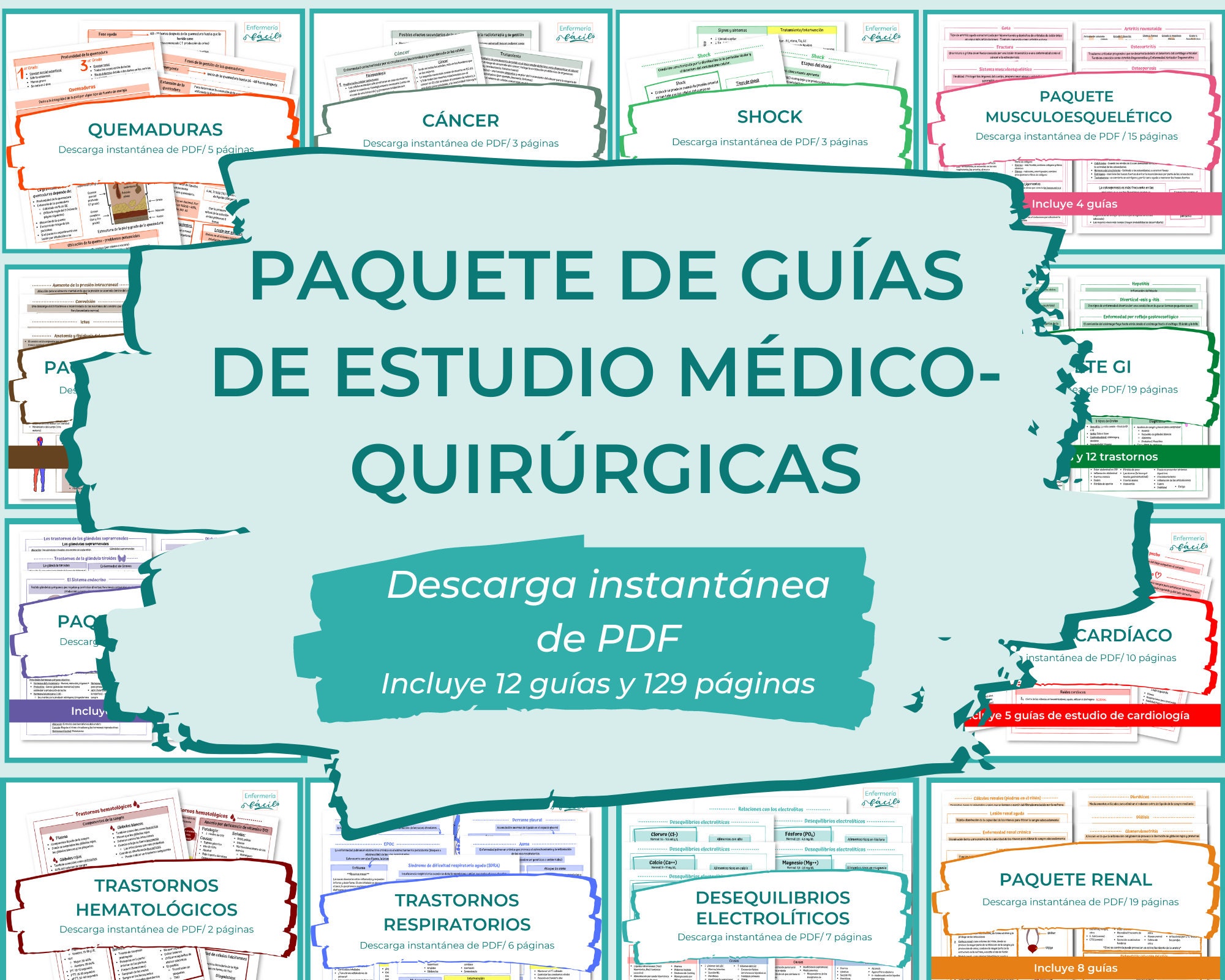 Medical-surgical Study Guide Package Nursing Study Guides Digital Notes ...