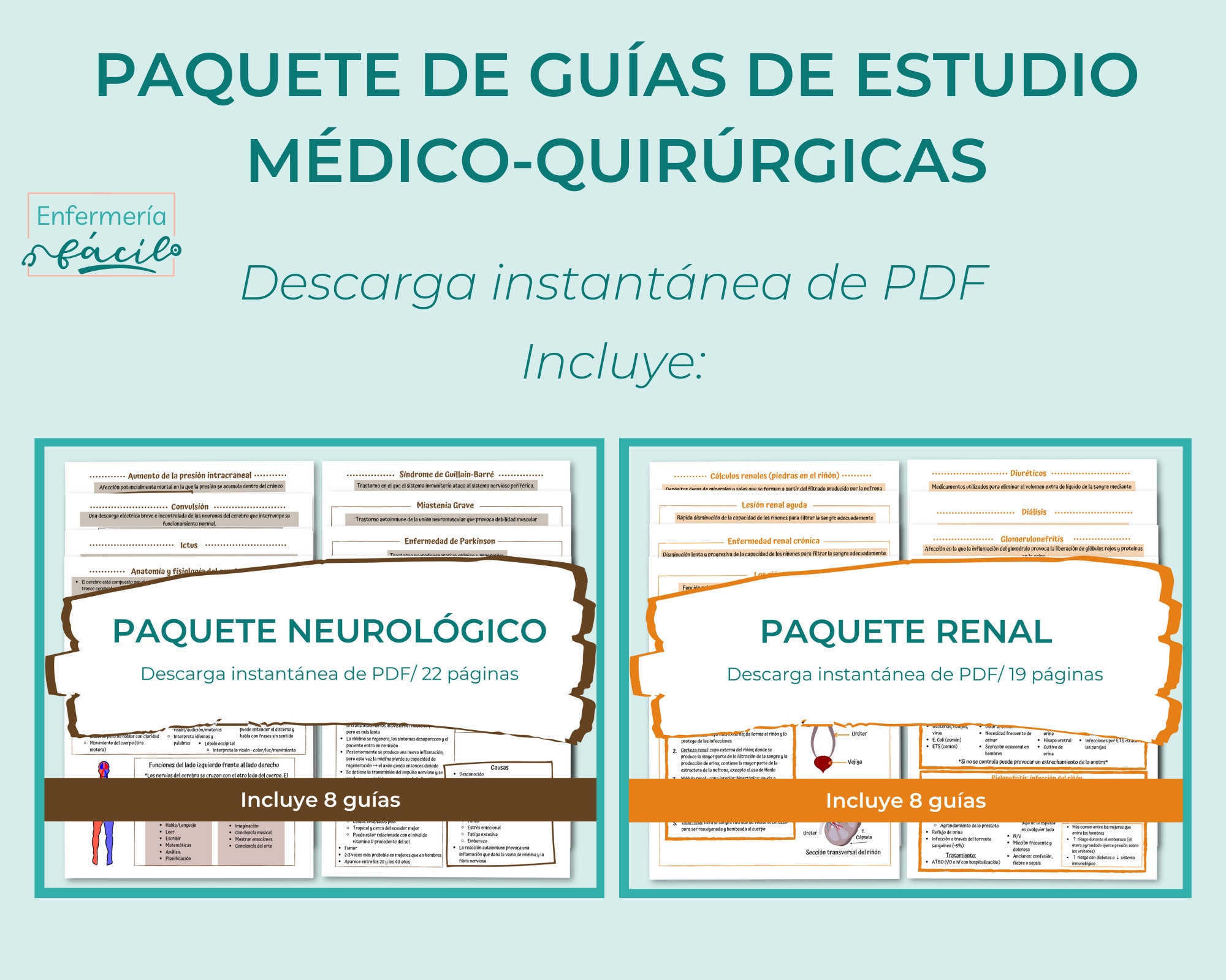 Medical-surgical Study Guide Package Nursing Study Guides Digital Notes ...