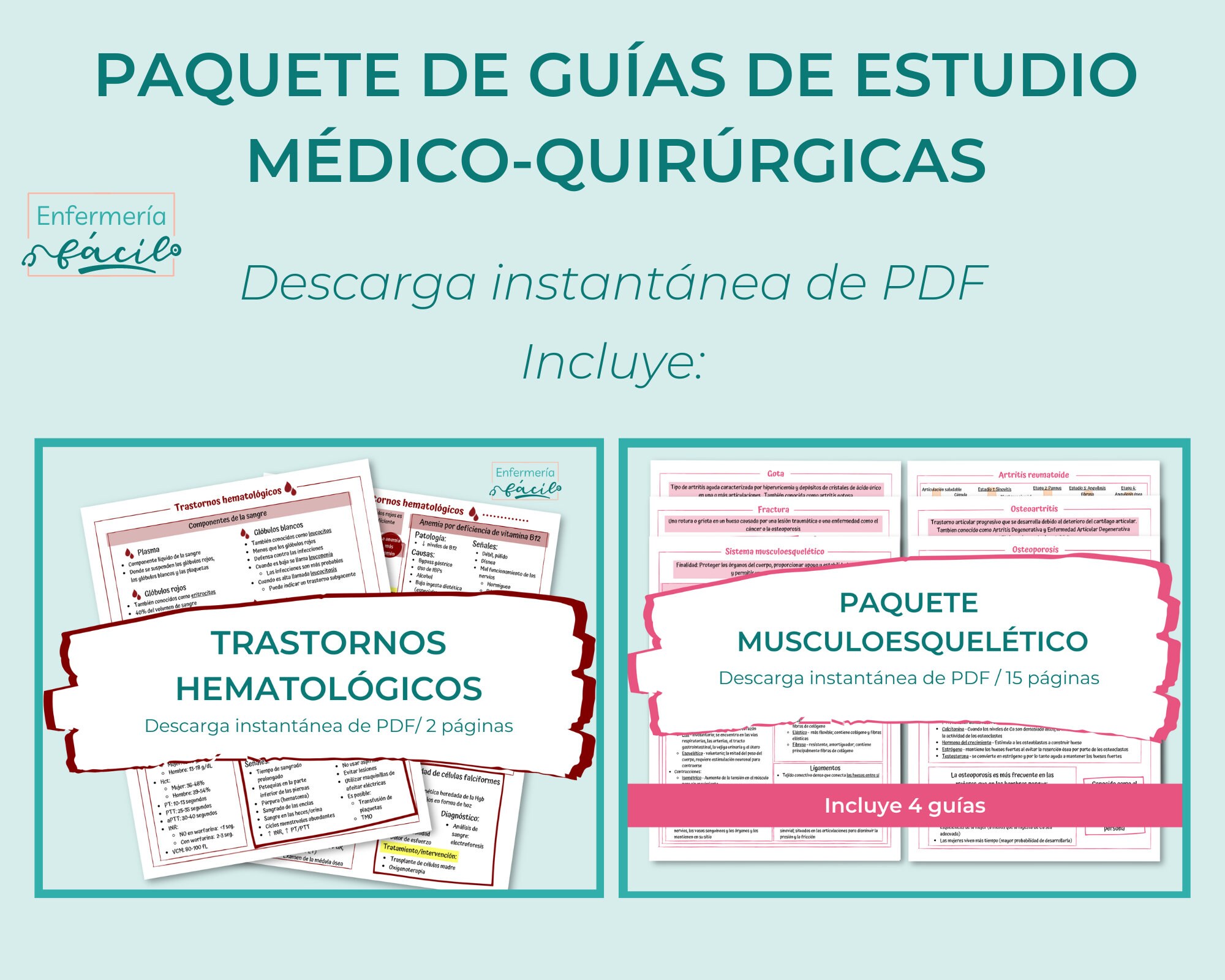Medical-surgical Study Guide Package Nursing Study Guides Digital Notes ...