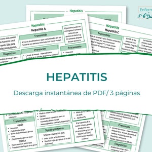 Hepatitis Study Guide Nursing Study Guide Digital Download Nursing ...