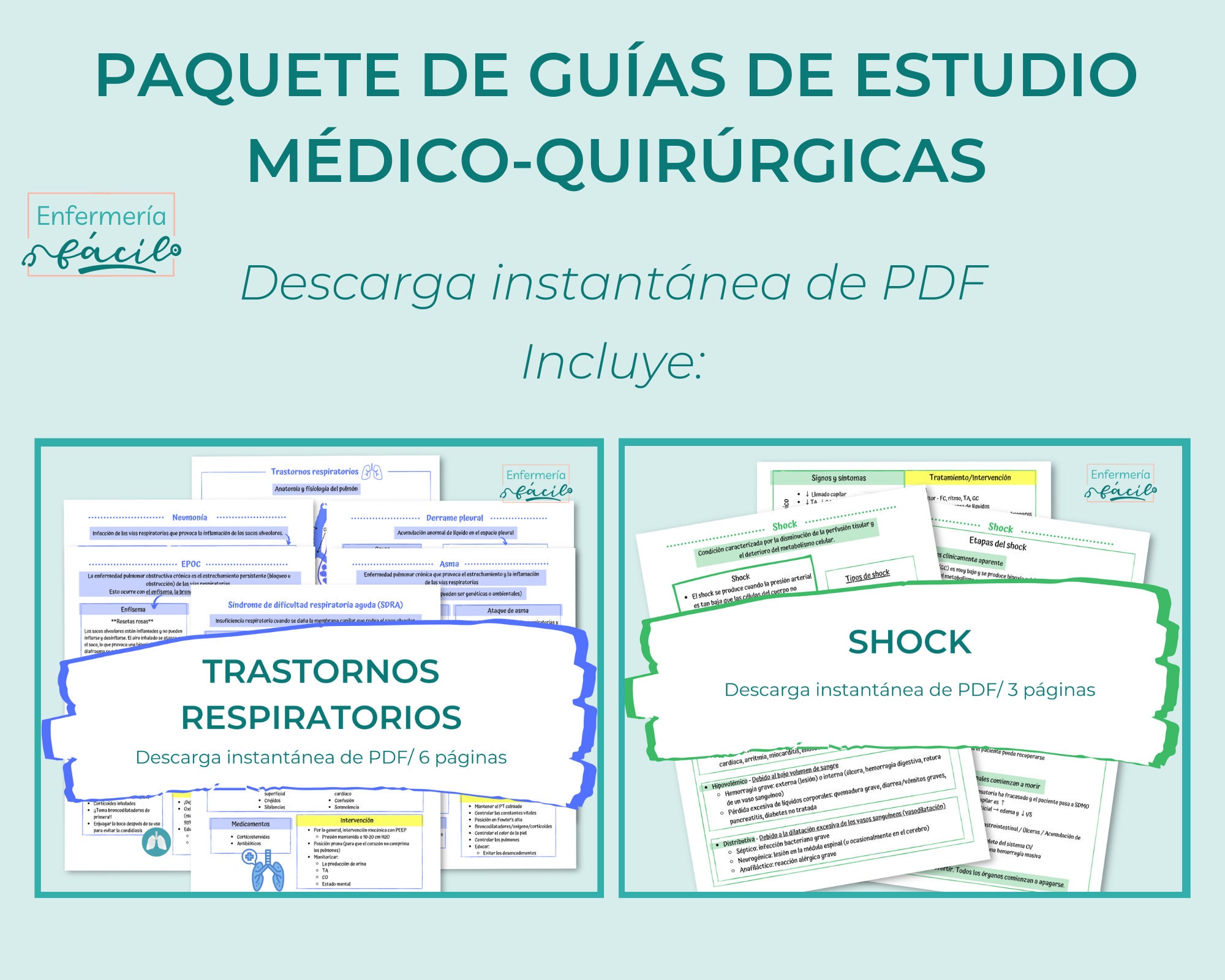 Medical-surgical Study Guide Package Nursing Study Guides Digital Notes ...