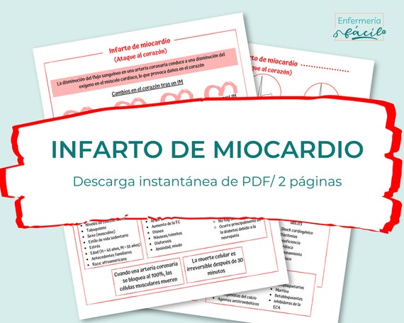 Guía De Estudio Del Infarto De Miocardio Guías De Estudio De - Etsy UK