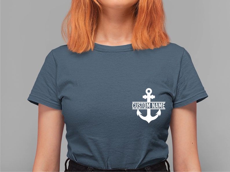 Custom Anchor Shirt Captain Shirt Boating Shirt Nautical - Etsy