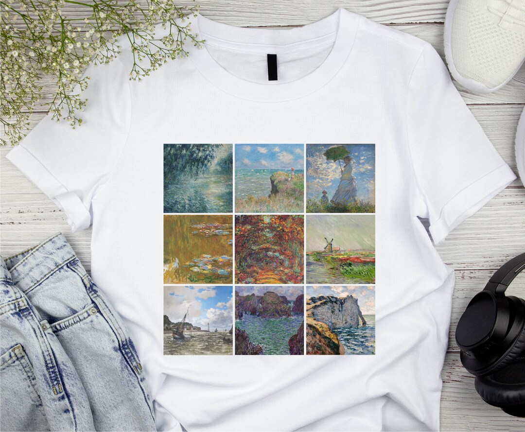 Claude Monet Shirt , Monet T Shirt , Art Lover Gift , Aesthetic ...