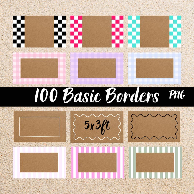 Banner Mock up Borders - Etsy