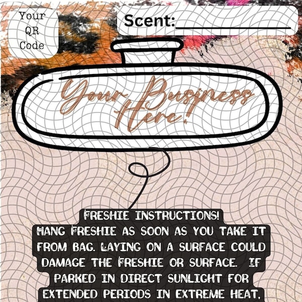 Freshie Inserts Printable - Etsy