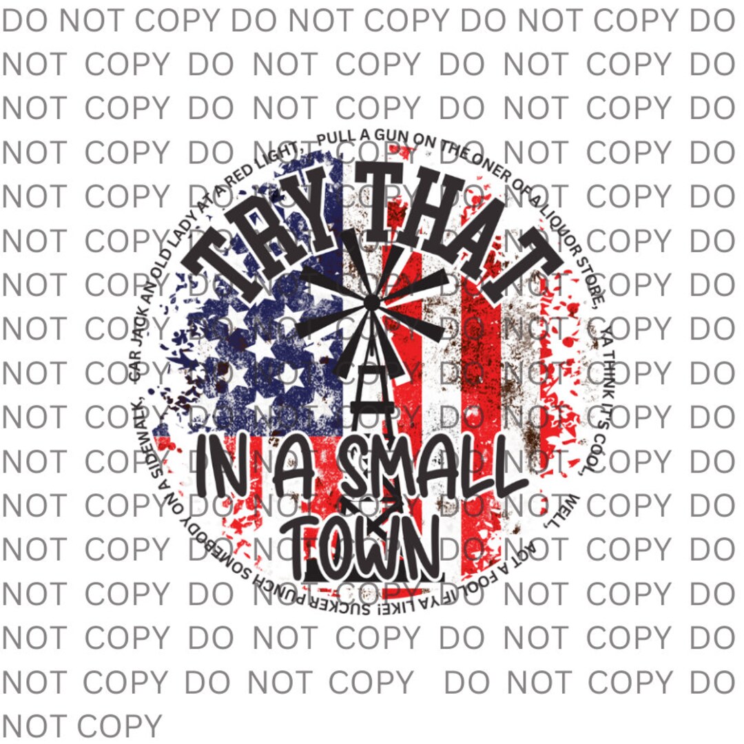 PNG Digital-try That in A Small Town-aldean-freshie Round-freshie Card ...