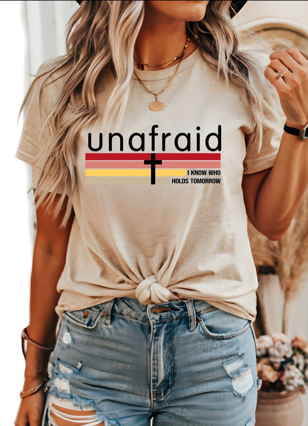 Unafraid Digital Design, I Know Who Holds Tomorrow, Christian Tee ...