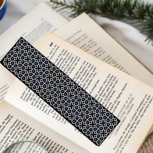 Blackwork Bookmark Patterns, Two Bookmark Embroidery Design, Cross ...