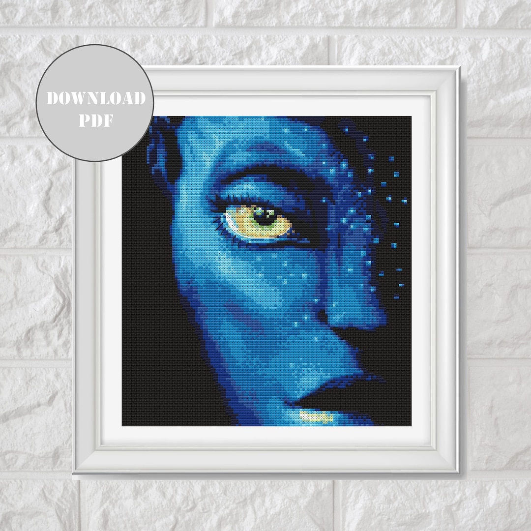 Avatar Cross Stitch Pattern, Avatar Pandora Embroidery Chart, Avatar ...
