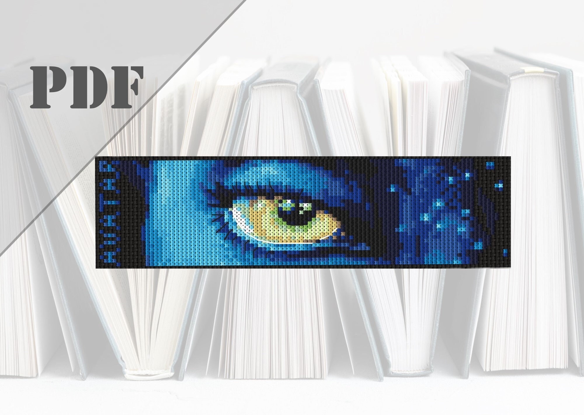 Cross Stitch Bookmark Pattern Avatar Bookmark Embroidery - Etsy