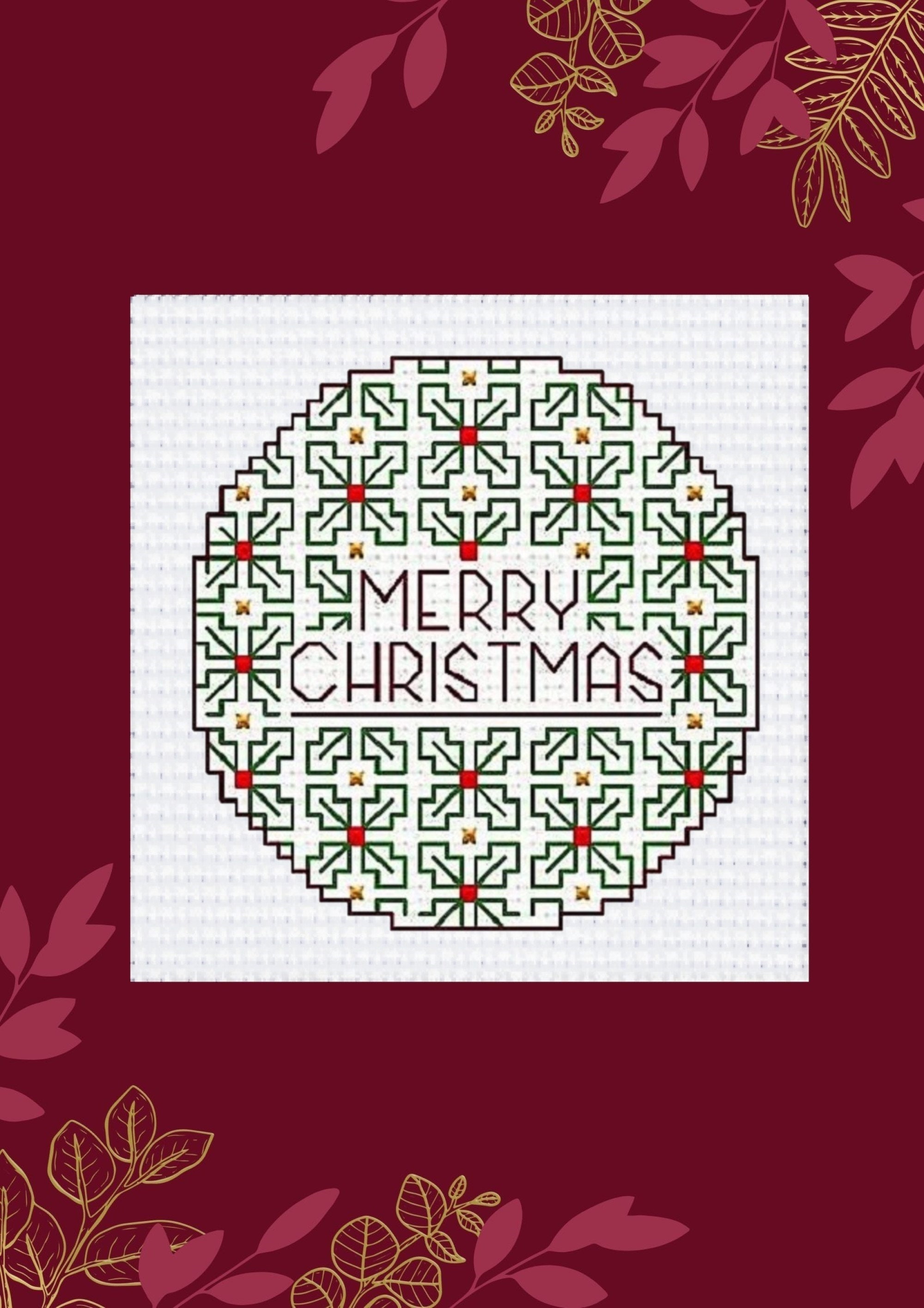 Christmas Ornaments Blackwork Pattern, Round and Heart Shape Cross Stitch Chart, Instant ...