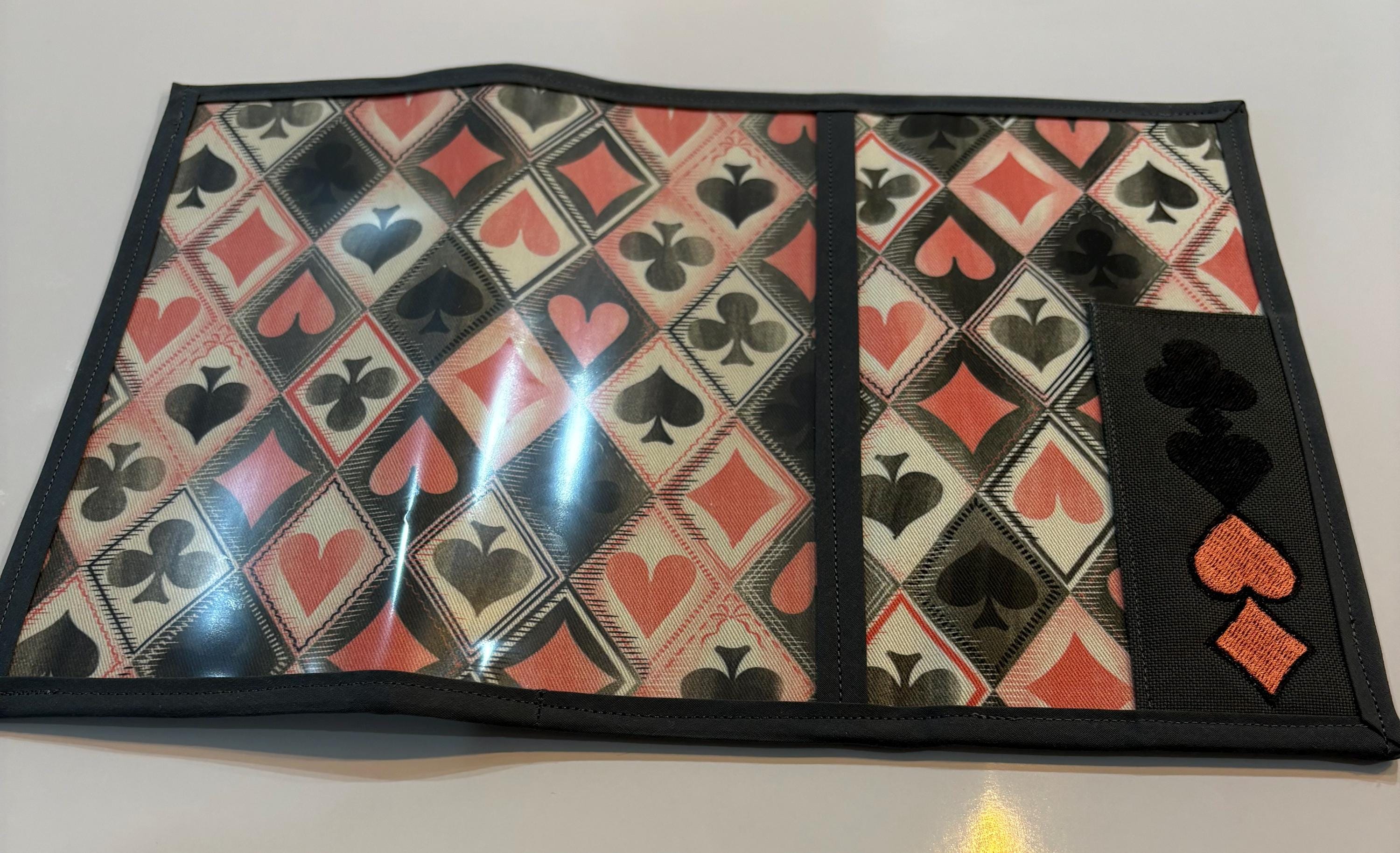 Bridge Convention Card Holders.....custom Made....you Can Choose Fabric ...