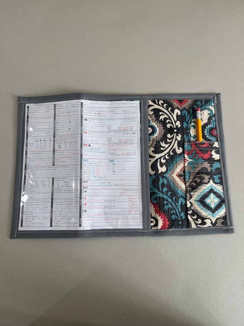 Bridge Convention Card Holders - Etsy