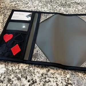 Bridge Convention Card Holders.....custom Made....you Can Choose Fabric ...
