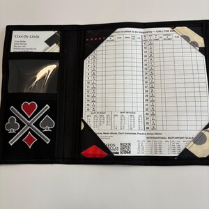 Bridge Convention Card Holders.....custom Made....you Can Choose Fabric ...