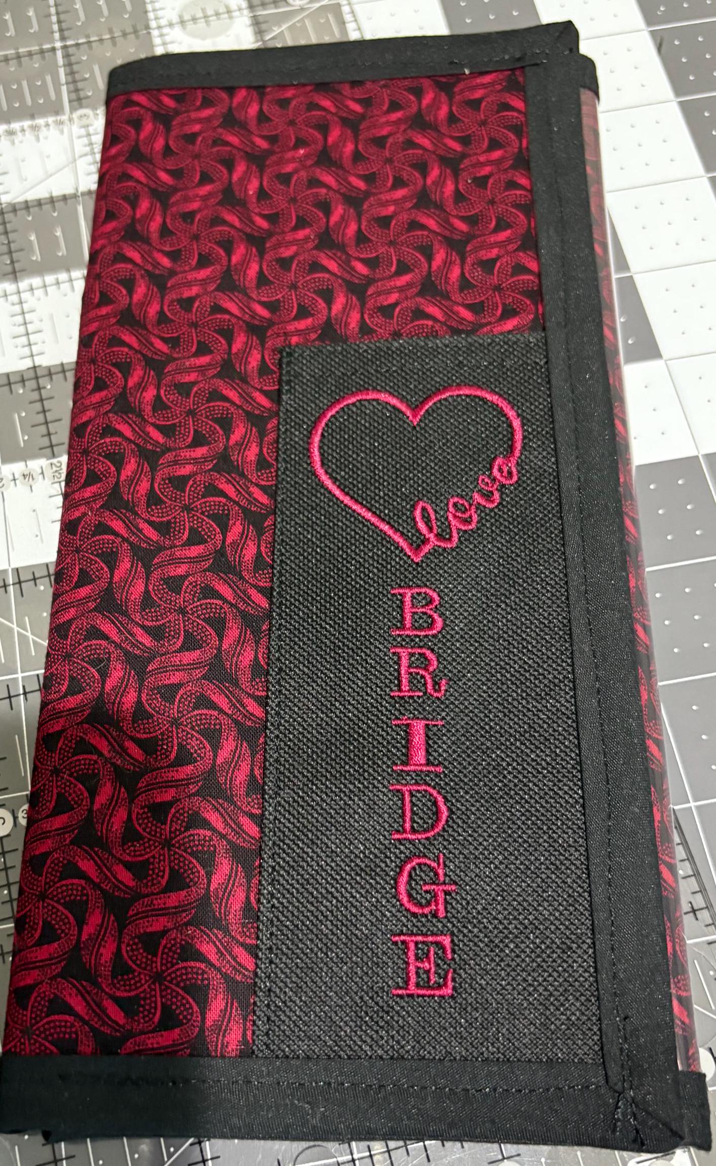 Bridge Convention Card Holders.....custom Made....you Can Choose Fabric ...