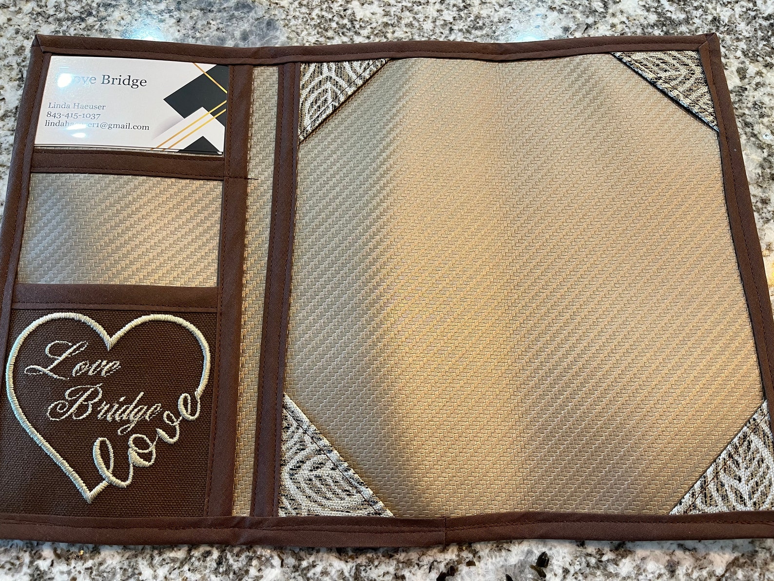 Bridge Convention Card Holders.....custom Made....you Can Choose Fabric ...