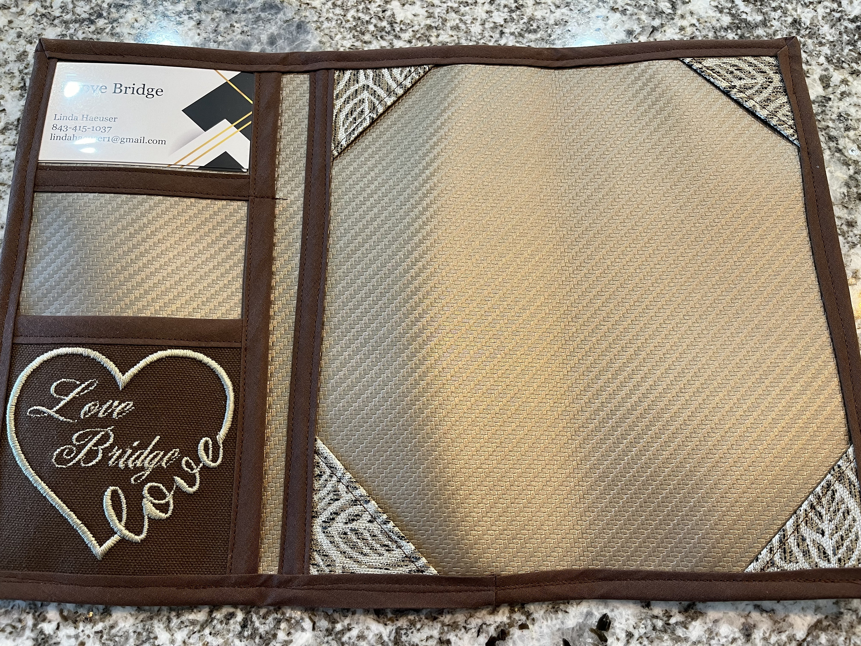 Bridge Convention Card Holders.....custom Made....you Can Choose Fabric ...