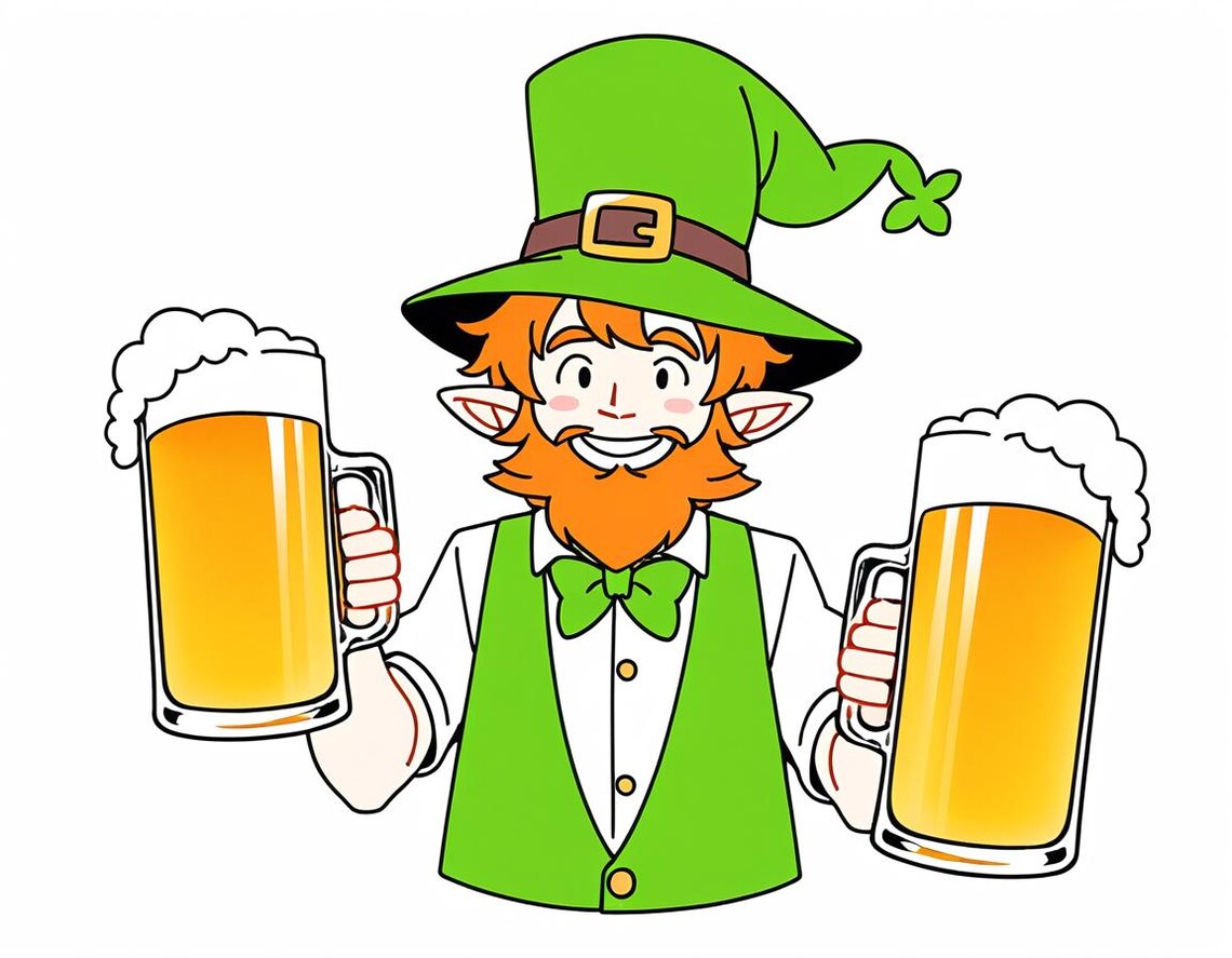St. Patricks Day Leprechaun Clip Art. Stickers, Clip Art, Stationary ...