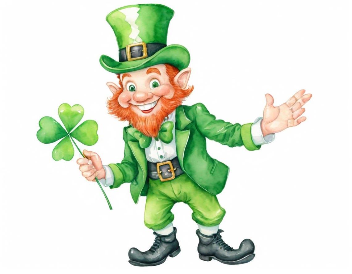 St. Patricks Day Leprechaun Clip Art. Stickers, Clip Art, Stationary ...