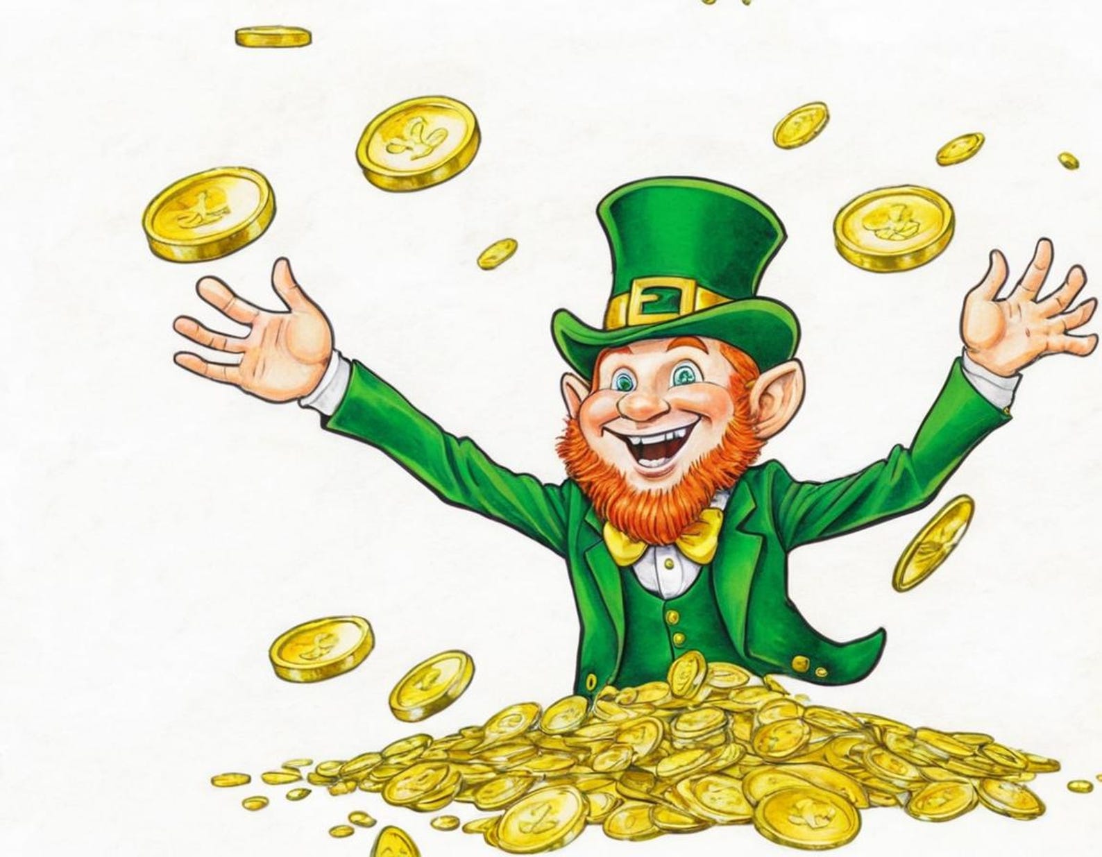 St. Patricks Day Leprechaun Clip Art. Stickers, Clip Art, Stationary ...