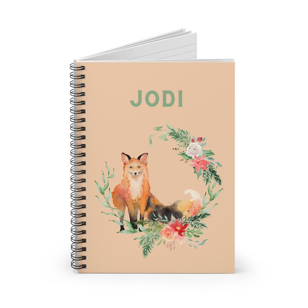 Fox Notebook - Etsy