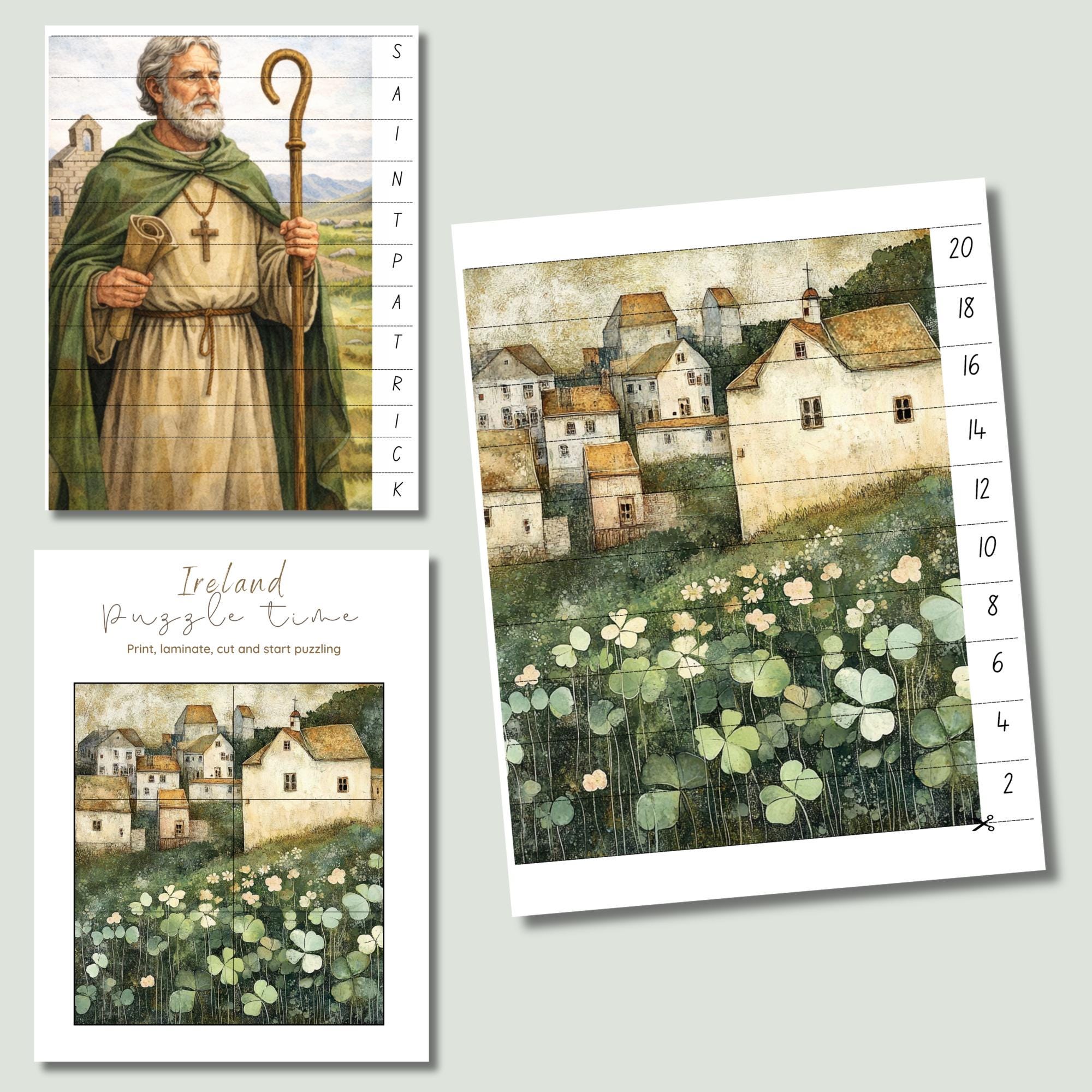 Saint Patrick Unit Study Christian Homeschool History Ireland Geography ...