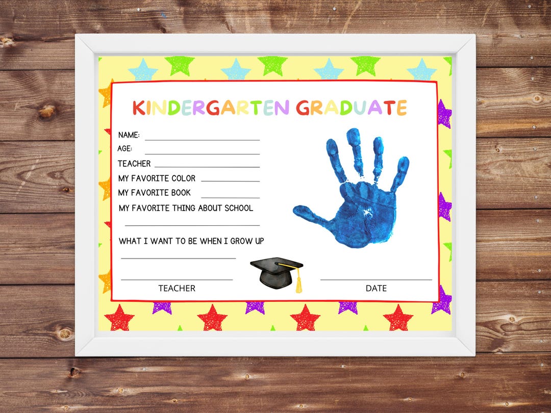 Kindergarten Handprint Craft, Kindergarten End of Year Questionnaire ...