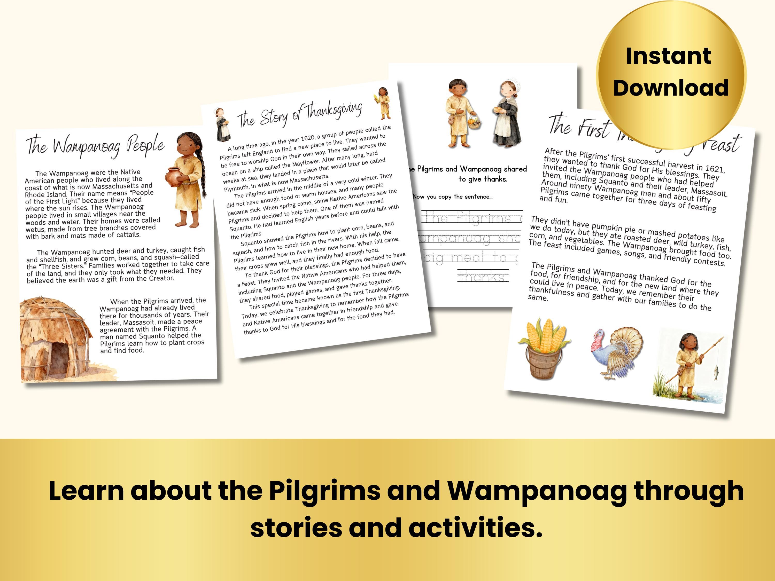Thanksgiving Story Unit Study for Preschool–2nd Grade | Gentle ...