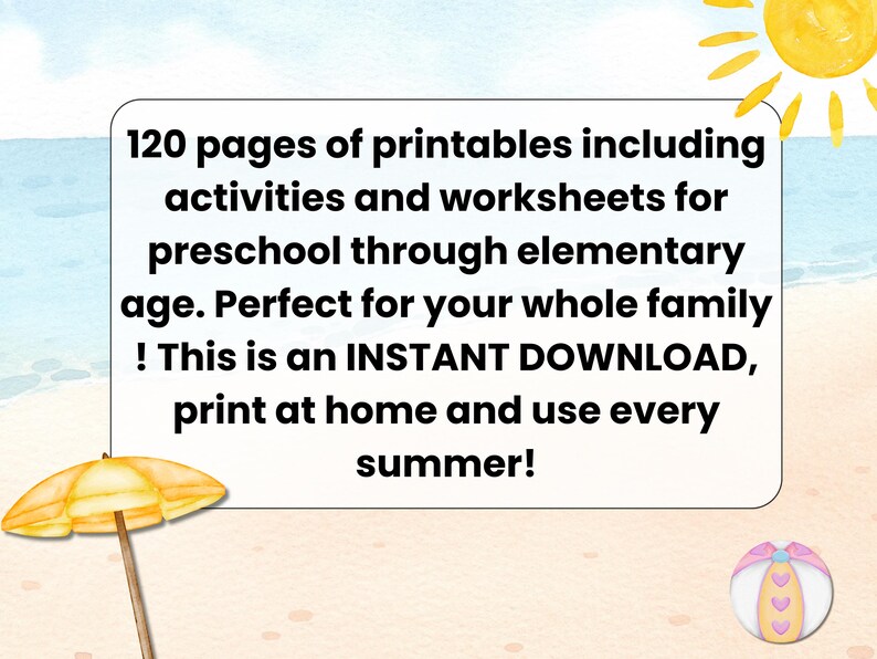 Summer Activity Bundle, Printable Activities for Kids, Homeschool ...