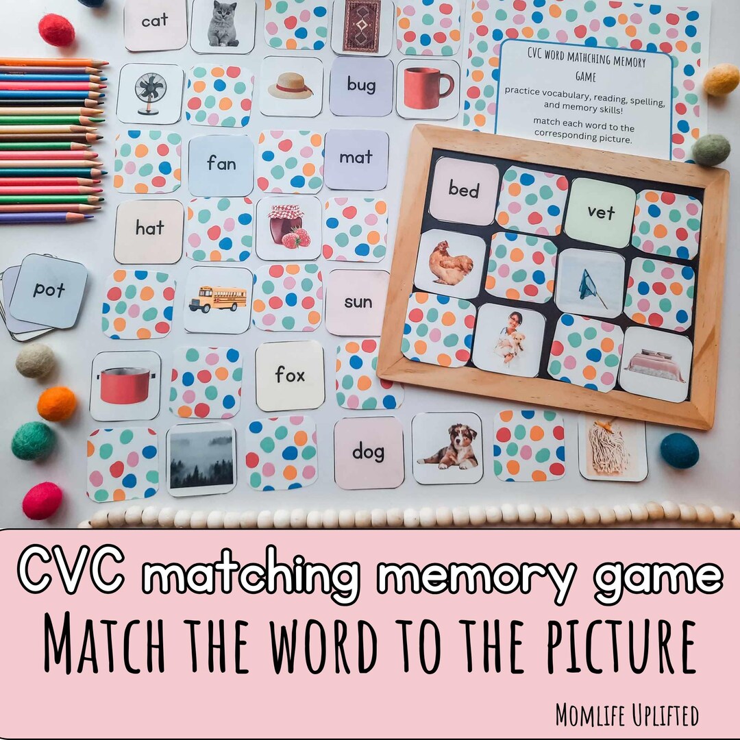 Phonics Games, Printable Montessori Short Vowel Sound Activities for ...