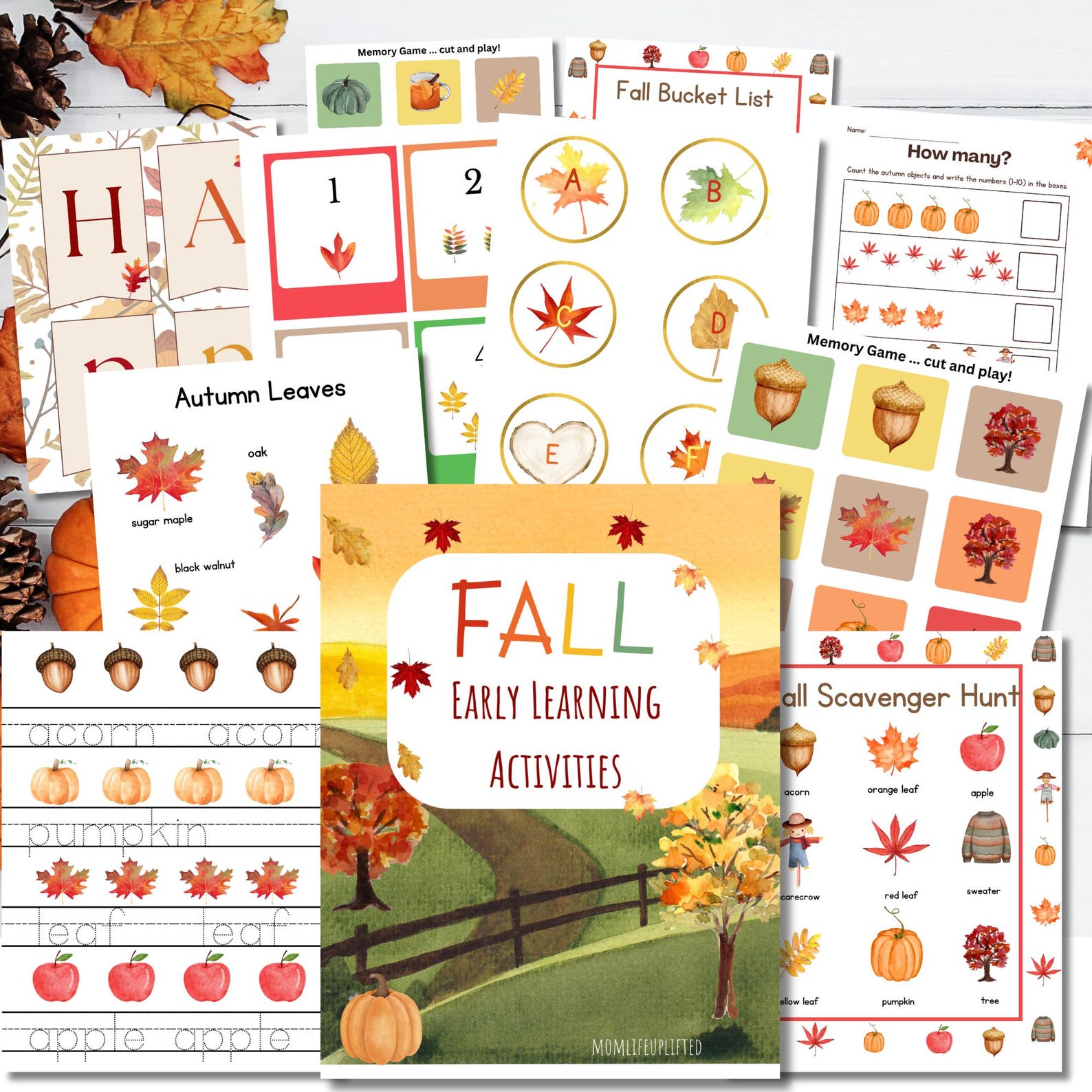 Printable Fall Activity Fall Early Learning Activities Montessori ...