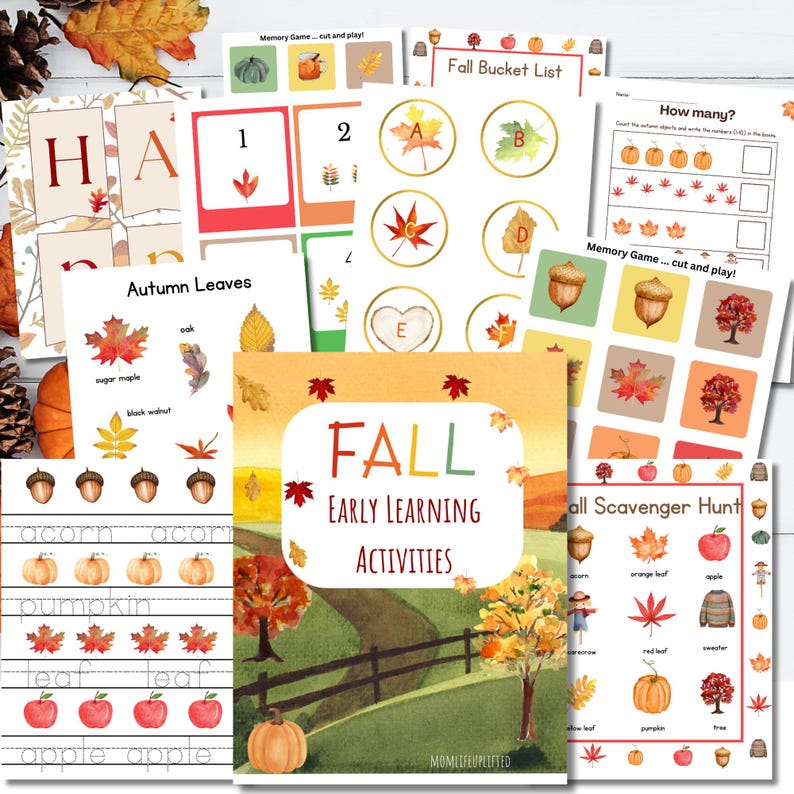 Printable Fall Activity Fall Early Learning Activities Montessori ...