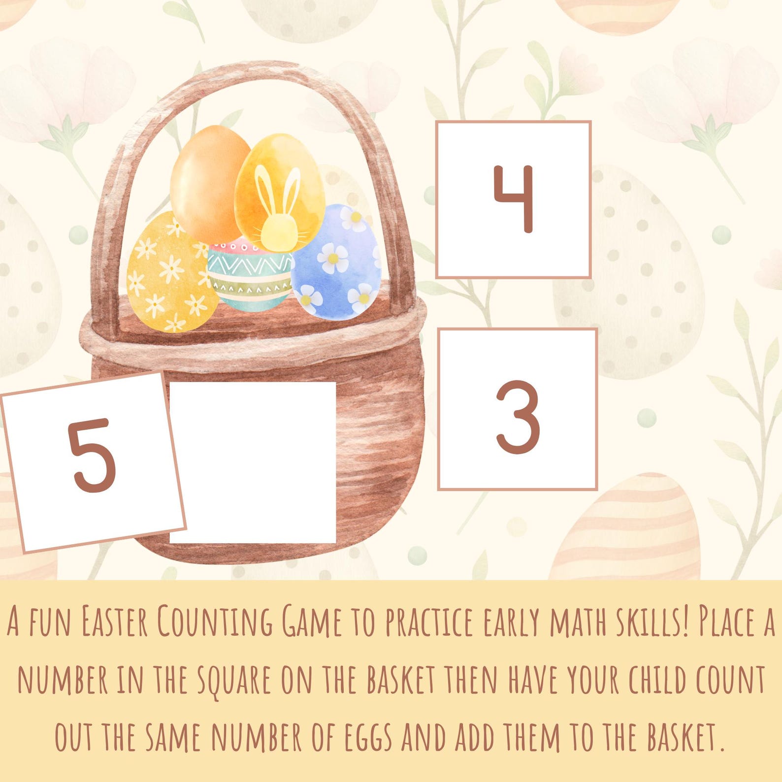 Easter Games, Easter Egg Activity, Counting 1-20, Prek Printables ...